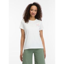 Ragwear Damen T-Shirt &raquo;ADORI PP&laquo; mit Print, aus Baumwolle, Regular Fit, Rundhalsausschnitt, Kurzarm wei&szlig; XXL