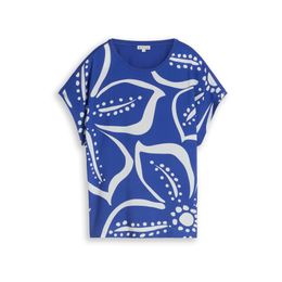 Tom Tailor T-Shirt Damen Gr&ouml;&szlig;e XS blau / wei&szlig;