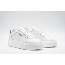 Replay Damen Plateausneaker Freizeitschuh, Schn&uuml;rschuh, Halbschuh mit Label wei&szlig; 38