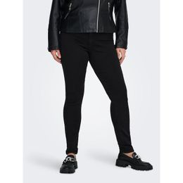 Only Carmakoma Damen Only CARMAKOMA Skinny-fit-Jeans &raquo;CARSTORM LIFE PUSH UP HW SK JEANS NOOS&laquo; schwarz 50, L&auml;nge 32