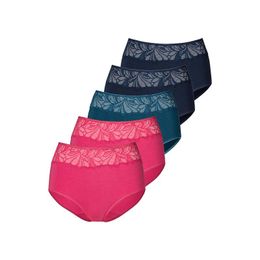 Vivance Damen Taillenslip 5er-Pack, aus elastischer Baumwoll-Qualit&auml;t bunt 40/42