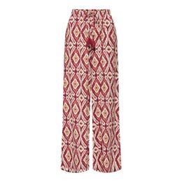 Only Damen Only Schlupfhose &raquo;ONLGINI MIKASI WIDE PULL UP PANT WVN&laquo; Viskosemischung rot M (38), L&auml;nge 32