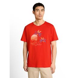 Tom Tailor Herren Tom Tailor Rundhalsshirt Sommershirt mit Print XXL