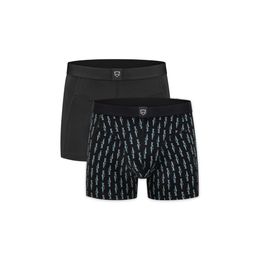 A-dam Boxershorts Herren Gr&ouml;&szlig;e M hellblau / schwarz