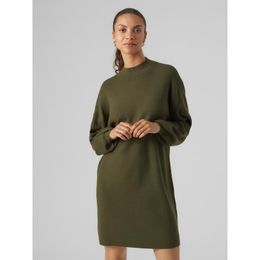 V&eacute;ro Moda Vero Moda Damen Strickkleid &raquo;VMNANCY LS FUNNELNECK DRESS GA NOOS&laquo; Viskosemischung, loose fit gr&uuml;n L, N-Gr