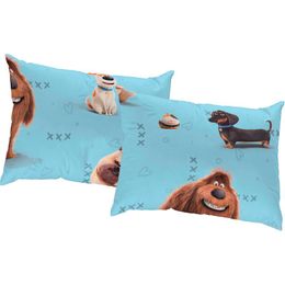 WIRTH Dekokissen &raquo;Pets&laquo; Universal Pictures, Kissenh&uuml;lle ohne F&uuml;llung, 2 St&uuml;ck blau Polyester B/L: 40cm x 60cm, 2 Stk.