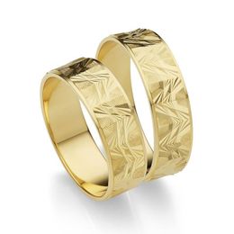 Firetti Unisex Trauring &raquo;Schmuck Geschenk Gold 375 Hochzeit Ehering "LIEBE"&laquo; Made in Germany gold 66, Gelbgold 375, 3,5mm