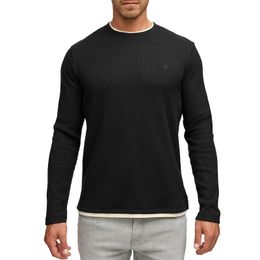 INDICODE Herren Langarmshirt &raquo;INSigfinn&laquo; schwarz XL