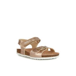 Geox M&auml;dchen Sandale &raquo;J ADRIEL GIRL&laquo; Kinderschuh mit Klettverschluss, Gr&ouml;&szlig;enschablone zum Download rosa 28