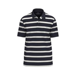 Fynch-Hatton Herren Fynch-Hatton Poloshirt mit Logo Stickerei blau S