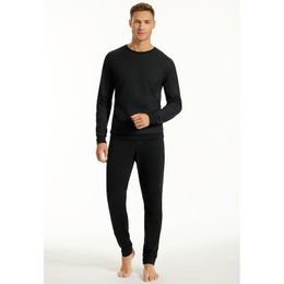 uncover by Schiesser Herren uncover by Schiesser Schlafanzug &raquo;Uncover Nightwear&laquo; 2 tlg. Langarm, Rundhals-Ausschnitt, Single Jersey-Qualit&auml;t, weich 