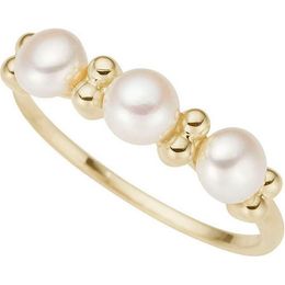 Firetti Damen Fingerring &raquo;Schmuck Geschenk Gold 333 Damenring Goldring&laquo; mit S&uuml;&szlig;wasserzuchtperle gold 18, Gelbgold 333 Perlen, 1mm