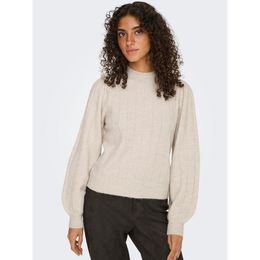 Only Damen Only Strickpullover &raquo;ONLFIRENZE LS HIGHNECK PULLOVER KNT NCA&laquo; beige XL