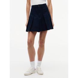 Tommy Jeans Damen Minirock &raquo;TJW GMD PLEATED MINI SKIRT&laquo; Baumwolle, Plisseefalten XS (34)
