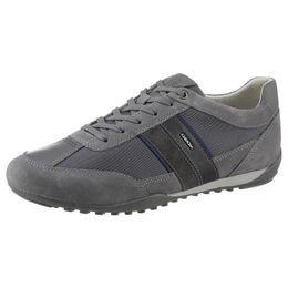 Geox Herren Sneaker &raquo;U WELLS C&laquo; Casual Schuh, Schn&uuml;rschuh mit Logoverzierung grau 46