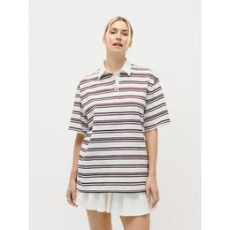 Leger Damen LeGer Poloshirt &raquo;Cora, LeGer by Lena Gercke&laquo; aus Baumwolle, Oversize Fit wei&szlig; 40