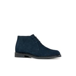 Geox Herren Schn&uuml;rstiefelette &raquo;U SAHARO&laquo; Desert Boots, Schn&uuml;rboots, Businessboots mit Ziern&auml;hten blau 41