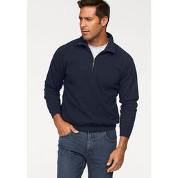Fruit of the Loom Herren Fruit of the Loom Sweatshirt, mit Rei&szlig;verschluss blau S (44/46)