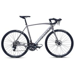 CHILLIZ Rennrad &raquo;RDB2.0&laquo; 14 Gang Shimano Tourney Schaltwerk Kettenschaltung grau 57cm, 28 Zoll (71,12cm) hinten: 28 Zoll (71,12cm) Rennrad