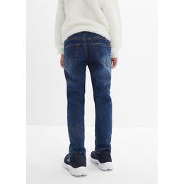 bonprix Kinder bonprix Thermojeans Regular Fit, Schlupfjeans mit Gummizug und Kordel, Baumwollfutter blau 134, N-Gr