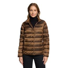 Betty Barclay Damen Steppjacke ohne Kapuze mit Stehkragen braun 42