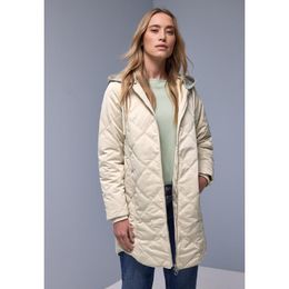 Street One Damen Street One Steppjacke mit Kapuze mit abnehmbarer Jersey-Kapuze 34