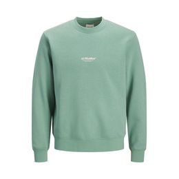 Jack & Jones JACK & JONES Sweatshirt 'JJESOHO' male size L Pastel green / White