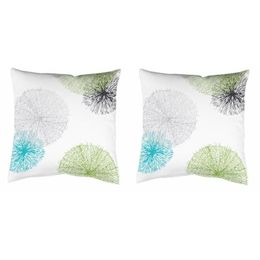 Home Wohnideen Dekokissen &raquo;SCOPPIO&laquo; Kissenh&uuml;lle ohne F&uuml;llung, 1 St&uuml;ck gr&uuml;n Polyester B/L: 40cm x 40cm, 2 Stk.