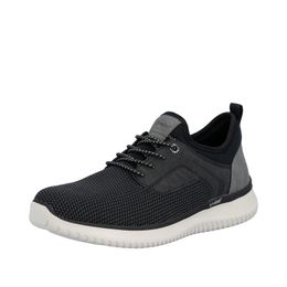 Rieker Herren Slip-On Sneaker Slipper, Halbschuh, Freizeitschuh, Sneaker zum Schlupfen schwarz 45