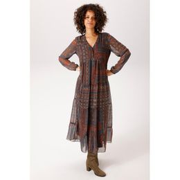 Aniston Casual Damen Aniston CASUAL Maxikleid im Folklore-Look - jedes Teil ein Unikat - NEUE KOLLEKTION 44, N-Gr