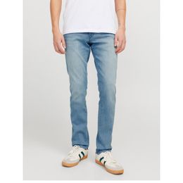 Jack & Jones Jack & Jones Herren Slim-fit-Jeans &raquo;JJIGLENN &ndash; Jeans mit Stretch, niedriger Leibh&ouml;he und Taschen&laquo; Baumwollmischung, slim fit blau 31, L&auml;nge 32