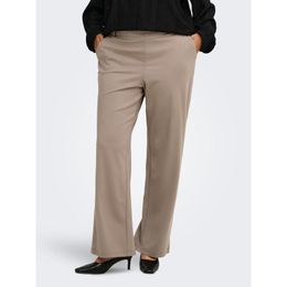 Only Carmakoma Damen Only CARMAKOMA Anzughose &raquo;CARGOLDTRASH LIFE MW STRAIGHT PANT NOOS&laquo; Viskosemischung, Regular Waist 42, L&auml;nge 32