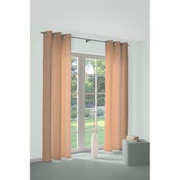 WIRTH Vorhang &raquo;Niederau&laquo; &Ouml;sen 1 Stk. tlg. rot Jacquard, Polyacryl, Polyester 175cm, &Ouml;sen, 132cm