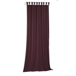 WIRTH Vorhang &raquo;Newbury&laquo; Schlaufen 1 Stk. tlg. lila Jacquard, Baumwolle, Polyester 125cm, Schlaufen, 65cm
