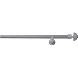 GOOD LIFE Vorhangstange &raquo;Redondo&laquo; &Oslash; 20 mm 1 l&auml;ufig-l&auml;ufig Fixma&szlig; grau Metall B/L: 120cm &Oslash; 20mm, 1 l&auml;ufig