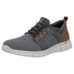 Rieker Herren Slip-On Sneaker Schlupfschuh, Halbschuh, Freizeitschuh mit Gummizug, zum Schlupfen grau 42
