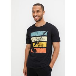 bonprix Herren bonprix T-Shirt Regular Fit, mit Rundhalsausschnitt, aus reiner Baumwolle schwarz 60/62 (XXL)
