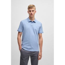 BOSS Orange Herren BOSS Orange Poloshirt &raquo;Passenger Regular Fit&laquo; Classic Stretch Pique Polo, pflegeleicht, Baumwolle mit Elasthan blau L