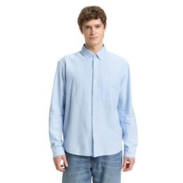 Tom Tailor Denim Herren Tom Tailor Denim Langarmhemd gestreift, mit Button-down-Kragen XL, N-Gr
