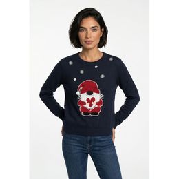 V&eacute;ro Moda Vero Moda Damen Weihnachtspullover &raquo;VMCUTE LS O-NECK PULLOVER XMAS BOX&laquo; aus Polyacryl, modischer Fit, gemustertes Design, pflegeleicht S