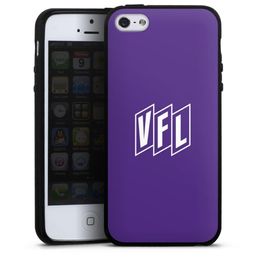 DeinDesign iPhone SE (2016-2019) Handy Silikon H&uuml;lle Case schwarz Handyh&uuml;lle Logo Official Licensed Product Vfl Osnabr&uuml;ck
