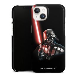 DeinDesign iPhone 14 Handy Premium Case Smartphone Handyh&uuml;lle Schutzh&uuml;lle gl&auml;nzend Merchandise Darth Vader Star Wars Premium Case