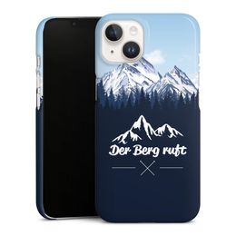 DeinDesign iPhone 14 Handy Premium Case Smartphone Handyh&uuml;lle Schutzh&uuml;lle gl&auml;nzend Wanderlust Sky Mountain Premium Case