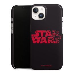 DeinDesign iPhone 14 Handy Premium Case Smartphone Handyh&uuml;lle Schutzh&uuml;lle gl&auml;nzend Star Wars Merchandise Logo Premium Case