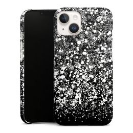 DeinDesign iPhone 14 Handy Premium Case Smartphone Handyh&uuml;lle Schutzh&uuml;lle gl&auml;nzend Muster Snowflake Glitzer Premium Case