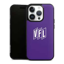 DeinDesign iPhone 14 Pro Handy Slim Case extra d&uuml;nn Silikon Handyh&uuml;lle schwarz H&uuml;lle Logo Official Licensed Product Vfl Osnabr&uuml;ck Silikon Slim Case
