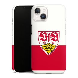 DeinDesign iPhone 14 Handy Premium Case Smartphone Handyh&uuml;lle Schutzh&uuml;lle gl&auml;nzend Vfb Stuttgart Logo Official Licensed Product Premium Case