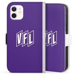 DeinDesign iPhone 12 mini Handy Klapph&uuml;lle Handyh&uuml;lle aus Kunst Leder wei&szlig; Flip Case Logo Official Licensed Product Vfl Osnabr&uuml;ck Sideflip mit Lasche