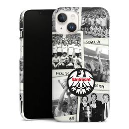 DeinDesign iPhone 14 Handy Premium Case Smartphone Handyh&uuml;lle Schutzh&uuml;lle gl&auml;nzend Retro Official Licensed Product Eintracht Frankfurt Premium Case