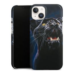 DeinDesign iPhone 14 Handy Premium Case Smartphone Handyh&uuml;lle Schutzh&uuml;lle gl&auml;nzend Panther Animals Jungle Premium Case